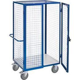 ROLLCART ESD-Gitter-Schrankwagen mit Zylinderschloss, 980 x 700 mm