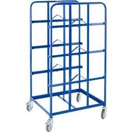 ROLLCART Kommissionierwagen mit 3 doppelseitigen Auflageebenen