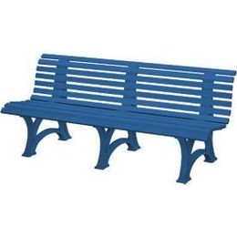 BLOME Parkbank, 4-Sitzer, L 2000 mm, blau
