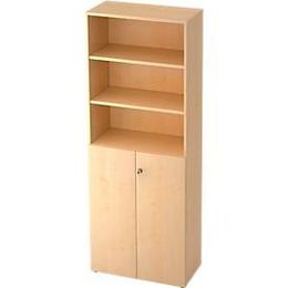 Regalschrank TOPAS LINE, 3 OH Regal/3 OH Türen, Ahorn/Ahorn