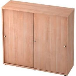 Schiebetürenschrank TOPAS LINE, 3 OH, Nussbaum/Nussbaum