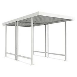 Überdachungssystem Modell Leipzig, doppelseitig, Grundeinheit, B 2250 mm, grauweiß