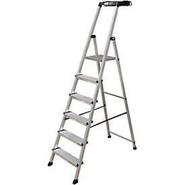 Krause Secury Stufen-Stehleiter, 6 Stufen
