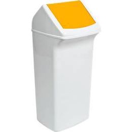 Durable Wertstoffsammler Flip, 40 Liter, mit Deckel, gelb