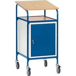 Fetra Rollpult mit Schrank, L 605 x B 695 x H 1195 mm