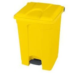Tretabfallsammler aus Polyethylen 70 l, gelb