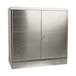 Werkzeugschrank, Edelstahl, Höhe 1050 mm, 2 Schubladen, 2 Böden