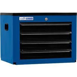 ADB Werkzeugtruhe BASIC, H 450 x B 600 x T 440 mm, 4 Schubladen, blau