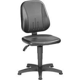 bimos Arbeitsdrehstuhl 9650, Kunstleder, Gleiter, schwarz