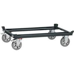 Fetra Paletten-Fahrgestell, Stahl, bis 1050 kg, anthrazitgrau, Polyamid-Bereifung, mit Feststeller
