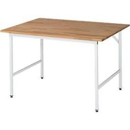Rau Arbeitstisch, Buche-Platte, 1250 x 800 x 800-850 mm