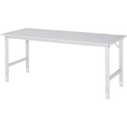 Rau Arbeitstisch, Melamin-Platte, B 2000 x T 800 x H 760-1080 mm