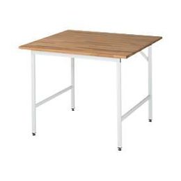 Rau Arbeitstisch, Buche-Platte, 1000 x 800 x 800-850 mm