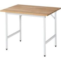 Rau Arbeitstisch, Buche-Platte, 1000 x 1000 x 800-850 mm