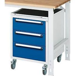 Rau Unterbau-Roll-Container, Schublade 2 x 150 mm + 1 x 180 mm