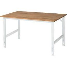 Rau Arbeitstisch, Buche-Platte, B 1500 x T 1000 x H 760-1080 mm