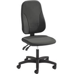 Prosedia Bürostuhl YOUNICO plus 3, Permanentkontakt, ohne Armlehnen, 3D-Rückenlehne, anthrazit