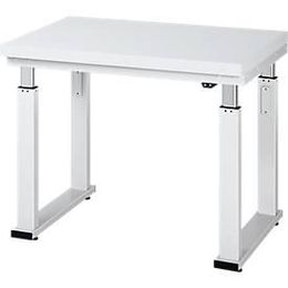 Rau Arbeitstisch Serie adlatus 600, 1000 x 700 x 740-1140 mm, Hartlaminat-Platte