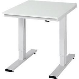Rau Arbeitstisch Serie adlatus 300, Melamin-Platte, B 750 x T 1000 x H 720 - 1120 mm