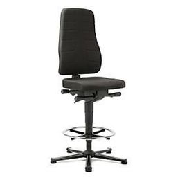bimos Drehstuhl All-in-One 9641, mit Gleiter und Aufstiegshilfe, Stoffpolster, schwarz