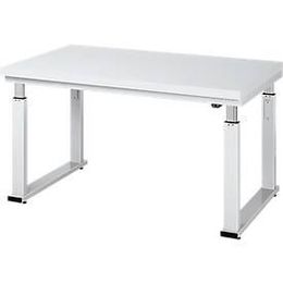 Rau Arbeitstisch Serie adlatus 600, 1000 x 900 x 740-1140 mm, Hartlaminat-Platte