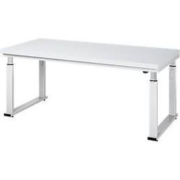 Rau Arbeitstisch Serie adlatus 600, 1250 x 900 x 740-1140 mm, Hartlaminat-Platte