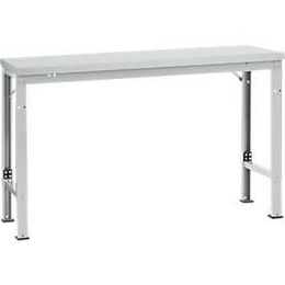 Manuflex Grundtisch UNIVERSAL Spezial, 1500 x 800 mm, Kunststoff lichtgrau, lichtgrau