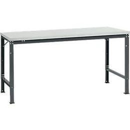 Manuflex Grundtisch UNIVERSAL Spezial, 1750 x 1000 mm, Kunststoff lichtgrau, anthrazit