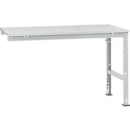 Manuflex Ansatztisch UNIVERSAL Standard, Tischplatte Kunststoff, 1500x1000, lichtgrau