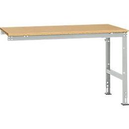 Manuflex Ansatztisch UNIVERSAL Standard, Tischplatte Multiplex, 1500x1000, lichtgraz