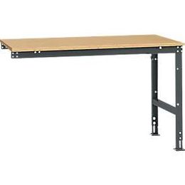Manuflex Ansatztisch UNIVERSAL Standard, Tischplatte Multiplex, 1500x1000, anthrazit