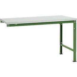 Manuflex Ansatztisch UNIVERSAL Spezial, Tischplatte Kunststoff, 1500x1000, resedagrün