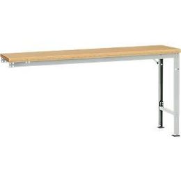 Manuflex Ansatztisch UNIVERSAL Spezial, 1750 x 800 mm, Multiplex natur, lichtgrau