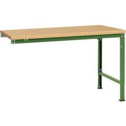 Manuflex Ansatztisch UNIVERSAL Spezial, Tischplatte Multiplex, 1500x1000, resedagrün