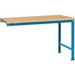 Manuflex Ansatztisch UNIVERSAL Spezial, Tischplatte Multiplex, 1500x1000, lichtblau