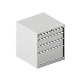 Schäfer Shop Schäfer Shop Select Schubladenschrank 36-36, 4 Schübe, bis 75 kg, B 717 x T 725 x H 800 mm, lichtgrau