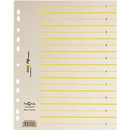 PAGNA Easy Rip Trennblätter, DIN A4-Format, Linienaufdruck, 100 Stück, gelb