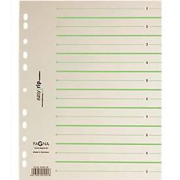 PAGNA Easy Rip Trennblätter, DIN A4-Format, Linienaufdruck, 100 Stück, grün