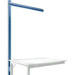 Manuflex Aufbauportal, Ansatzisch SPEZIAL Arbeitstisch-/Werkbanksystem UNIVERSAL/PROFI, 1250 mm, brillantblau