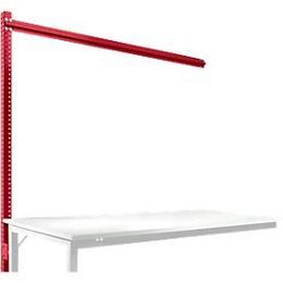 Manuflex Aufbauportal, Ansatzisch SPEZIAL Arbeitstisch-/Werkbanksystem UNIVERSAL/PROFI, 1750 mm, rubinrot