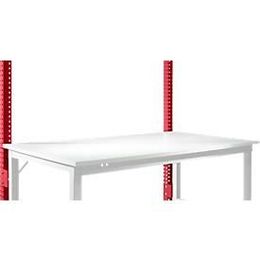 Manuflex Aufbauportal, niedrig, Grundtisch SPEZIAL Arbeitstisch/Werkbank UNIVERSAL/PROFI, rubinrot