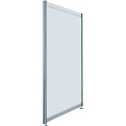 Stellwand gerade niedrig, Glas satiniert