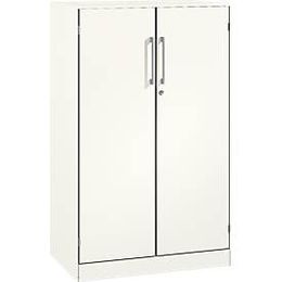 C+P Flügeltürenschrank ASISTO C 3000, 3 Ordnerhöhen, B 800 mm, weiß/weiß