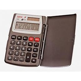 Taschenrechner GENIE 520, 10-stelliges Display, Solar/Batteriebetrieb & Klappdeckel