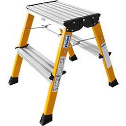 Krause Rolly Doppel-Klapptritt, 2 x 2 Stufen, gelb