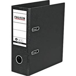 Falken Ordner, DIN A5 hoch, schwarz, Rückenbreite 80 mm