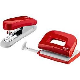 Novus Locher-Hefter SET Evolution Twin Set fresh, rot