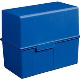 HAN Karteikasten, Kunststoff, DIN A6 quer, blau