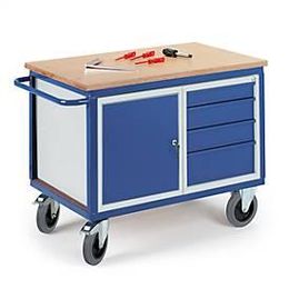 ROLLCART Montagewagen mit Schrank und Schubladen