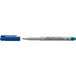 Marker Faber-Castell Multimark, inkl. Spezialradierer, blau, M, non-permanent